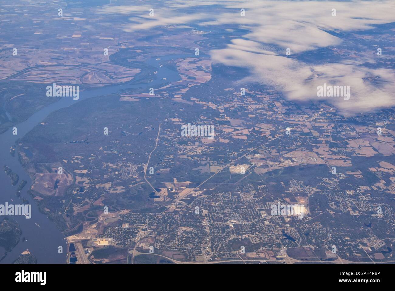 Mississippi river delta aerial hi-res stock photography and images - Alamy