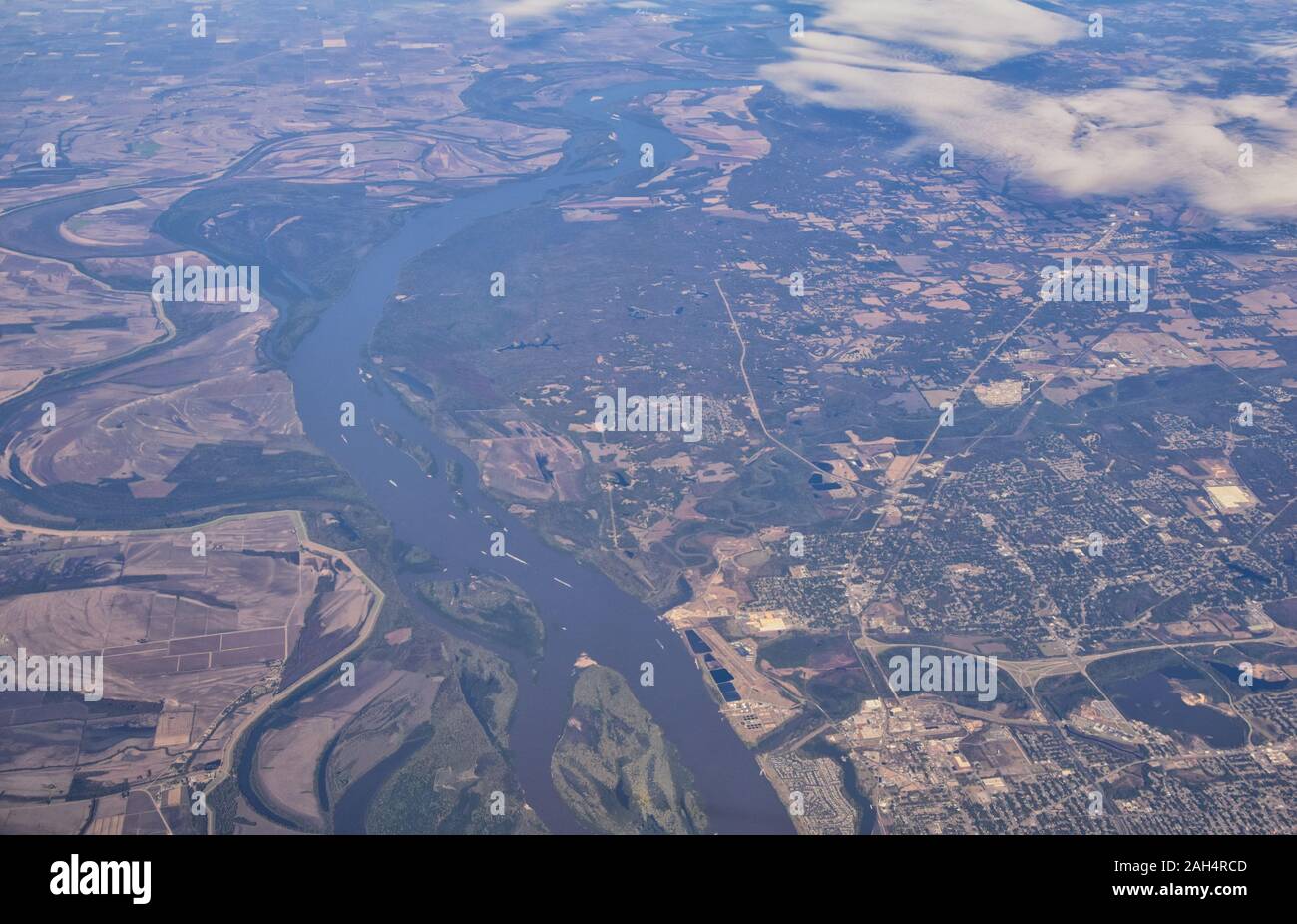 Aerial of mississippi river flood hi-res stock photography and images ...