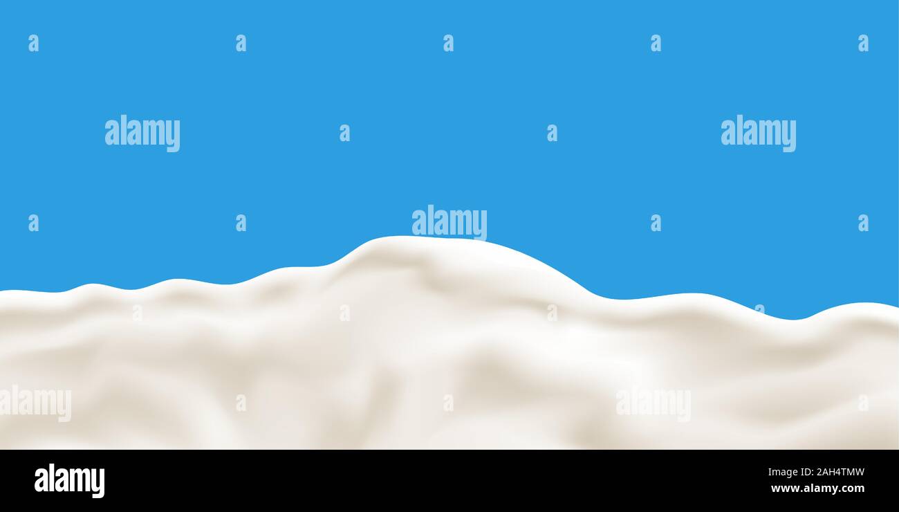 Splashing milk wave on blue background vector illustration, ready for ...
