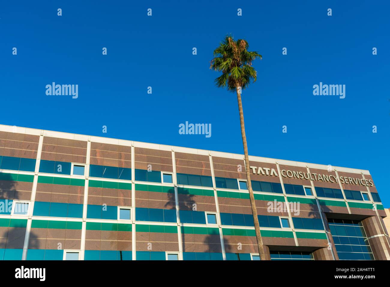 Tata Consultancy Services office exterior in Silicon Valley. TCS is an ...