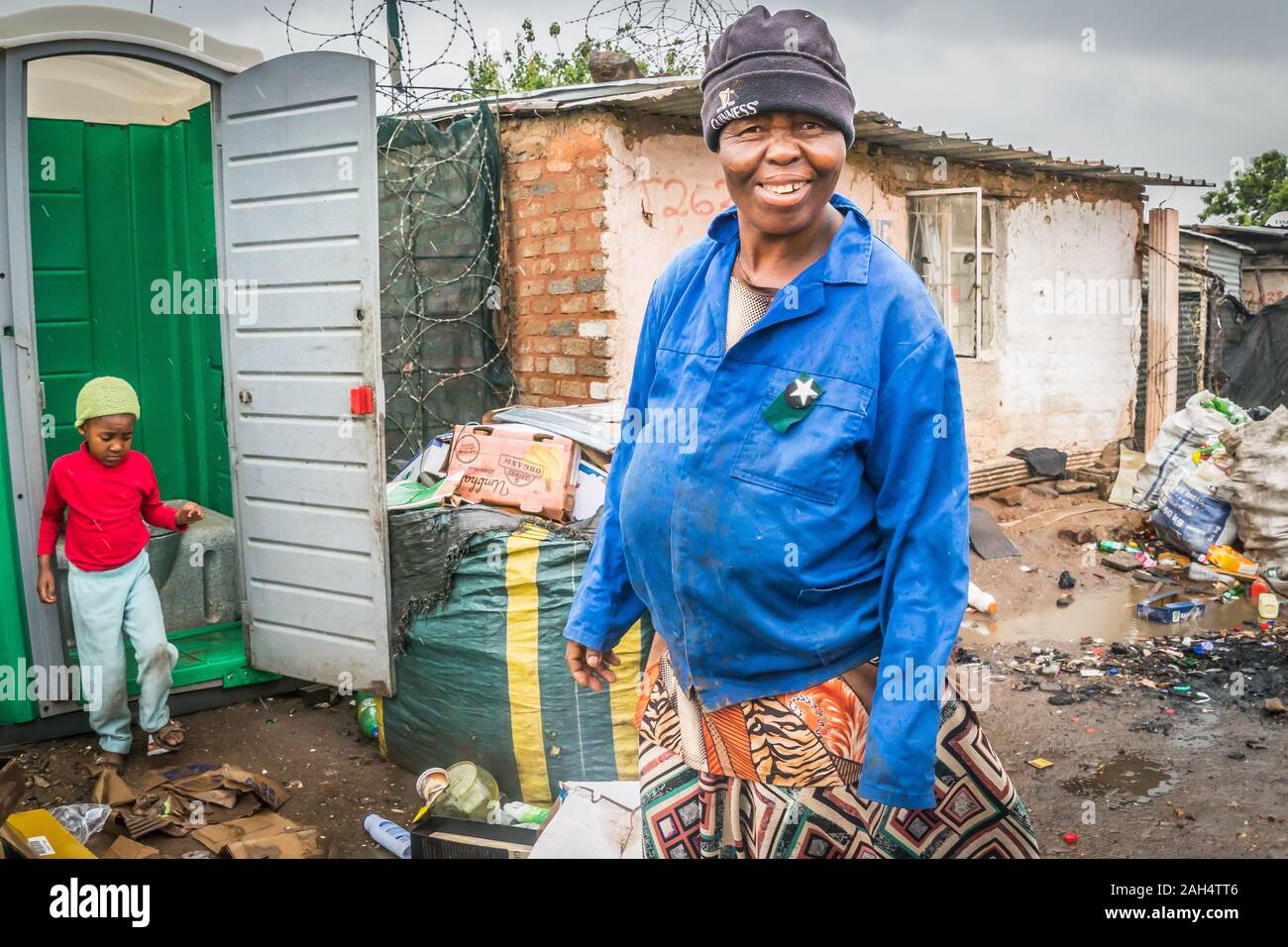 Johannesburg, South Africa - December 4, 2019 - Soweto shanty town ...