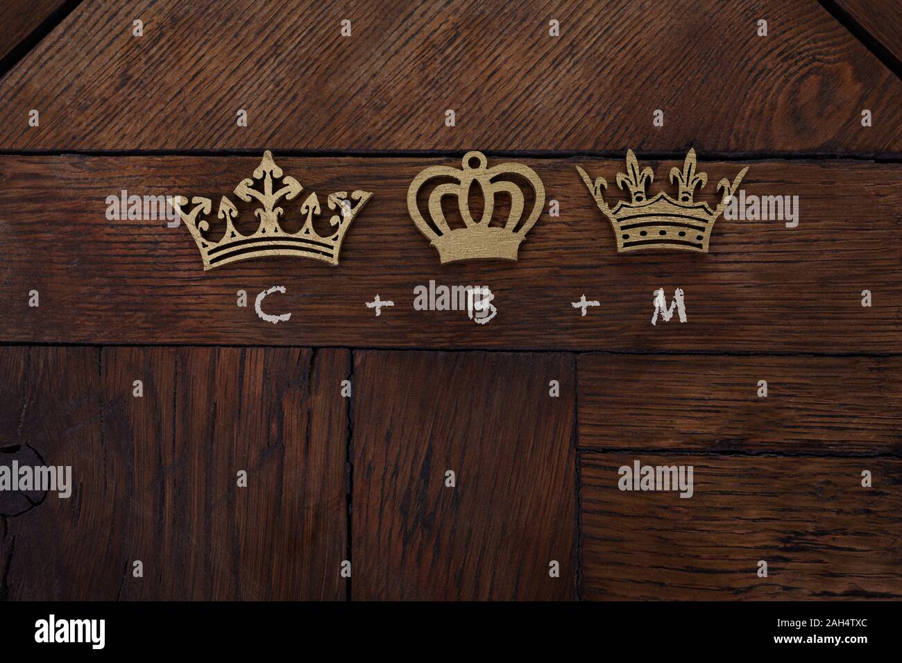 Epiphany day home blessing tradition. Chalking the door. Three kings ...