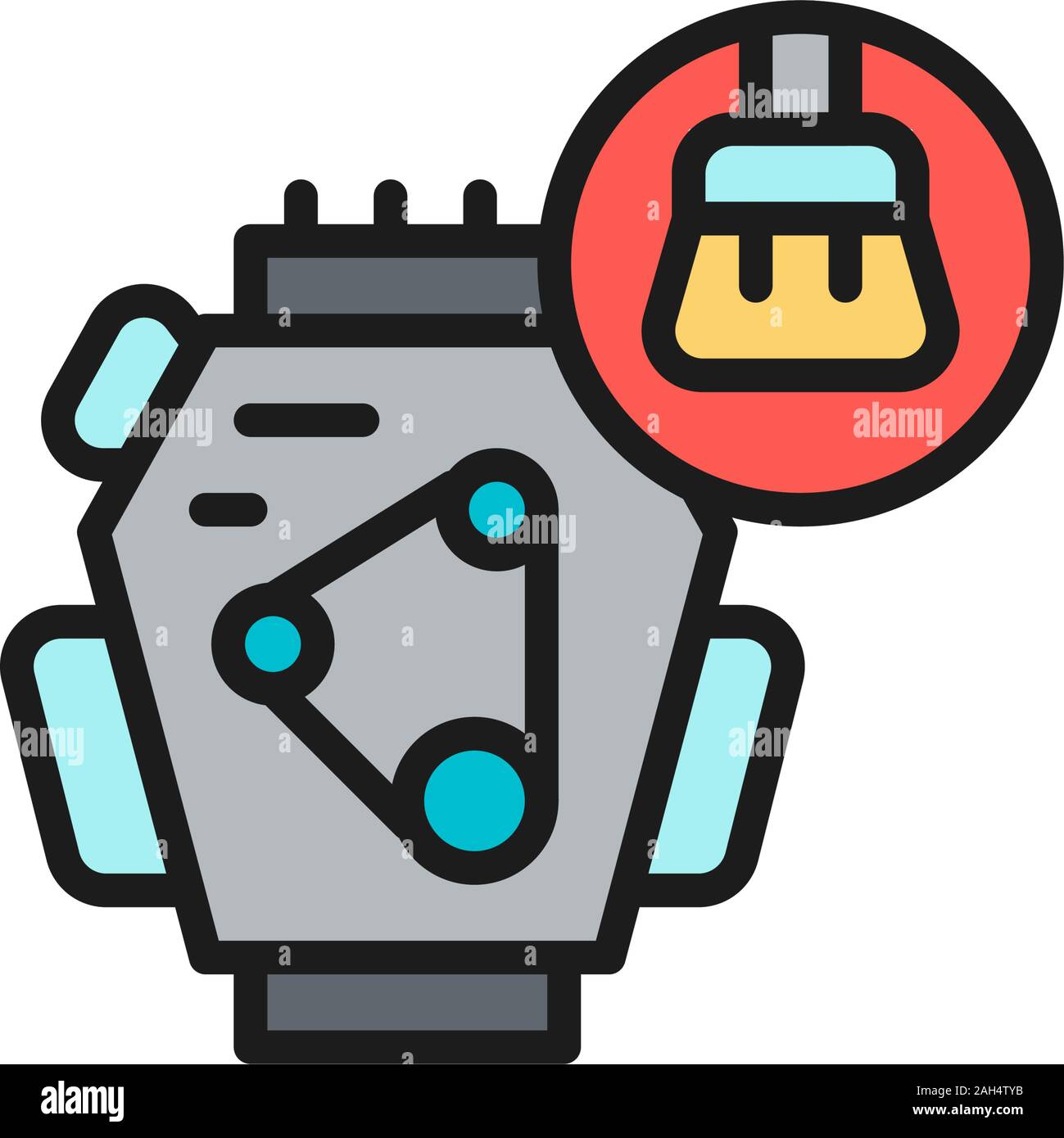 Auto repair kit isolated on Stock Vector Images - Alamy