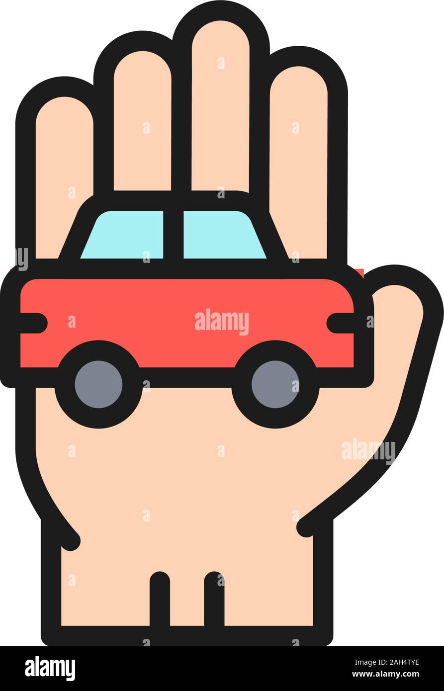 Car insurance color line Stock Vector Images - Alamy