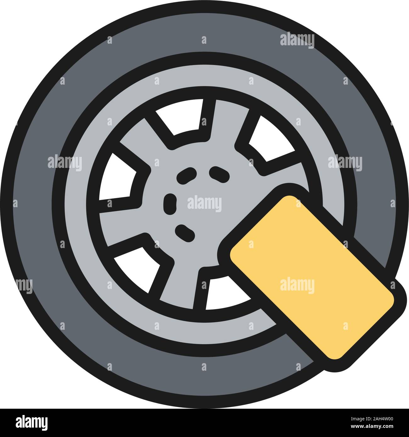 Wheel clamp zone Stock Vector Images - Alamy