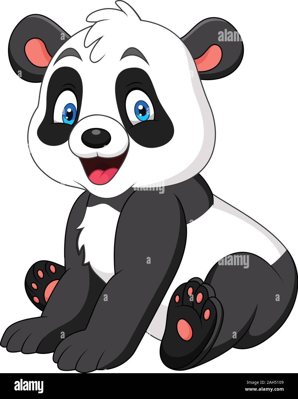 Cute panda cartoon Stock Vector Image & Art - Alamy