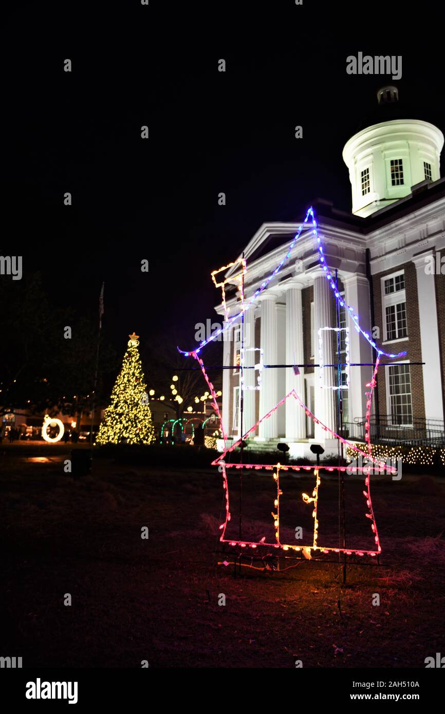 Christmas lights on canton square hi-res stock photography and images ...
