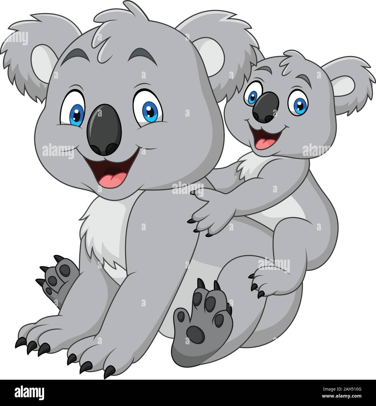 Mother and baby koala Stock Vector Image & Art - Alamy