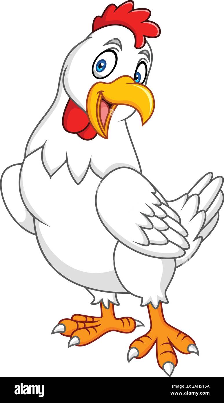 Cartoon happy hen posing Stock Vector Image & Art - Alamy