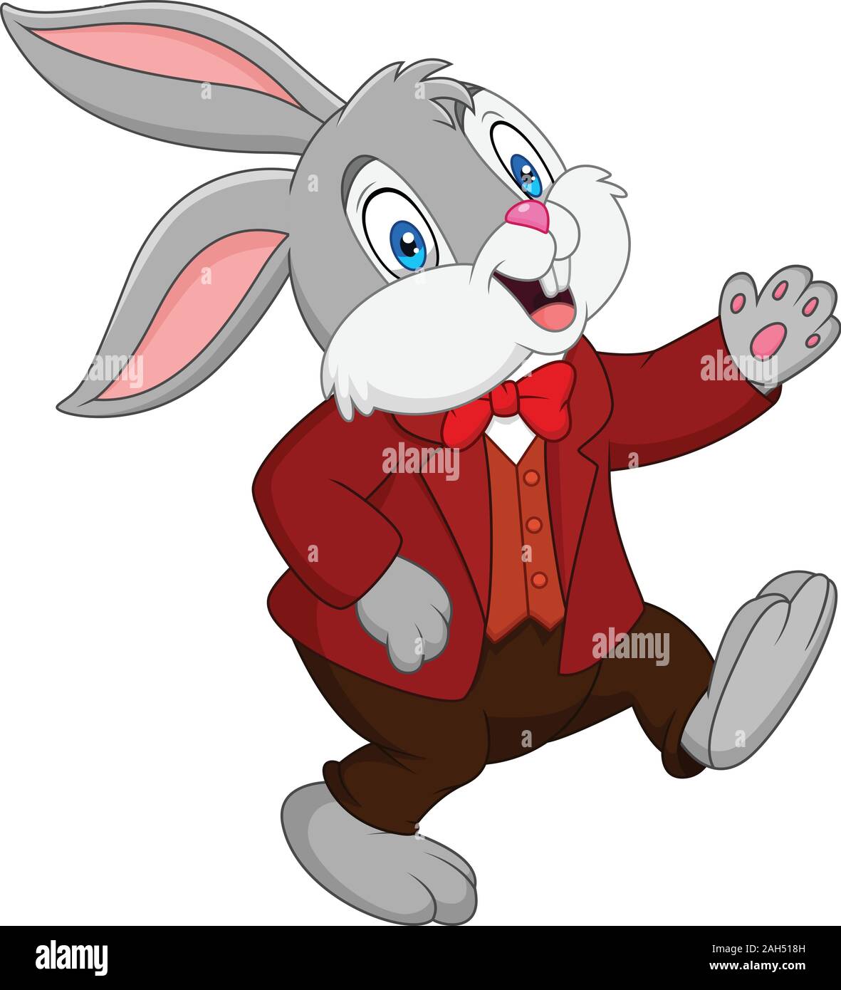 Cartoon happy rabbit Stock Vector Image & Art - Alamy