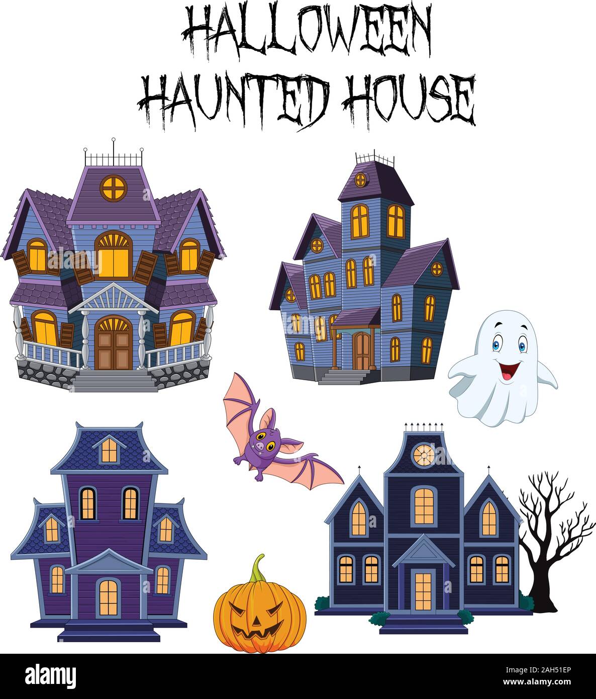 Cute Haunted House Clipart
