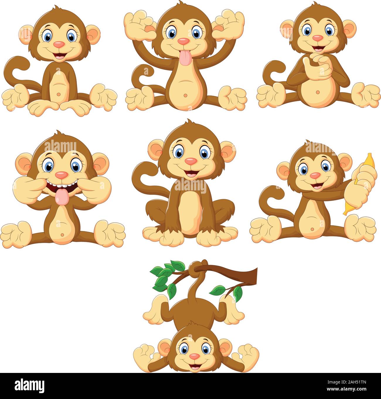 Cartoon monkeys collection set Stock Vector Image & Art - Alamy Cartoon monkeys collection set Stock Vector Image & Art - Alamy
