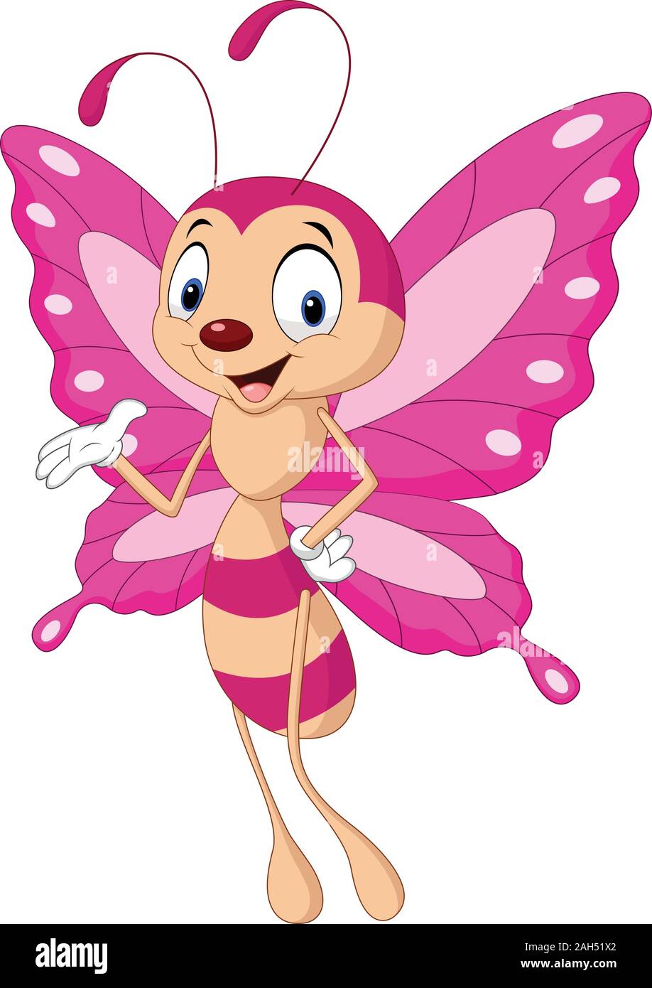 Cartoon funny butterfly Stock Vector Image & Art - Alamy