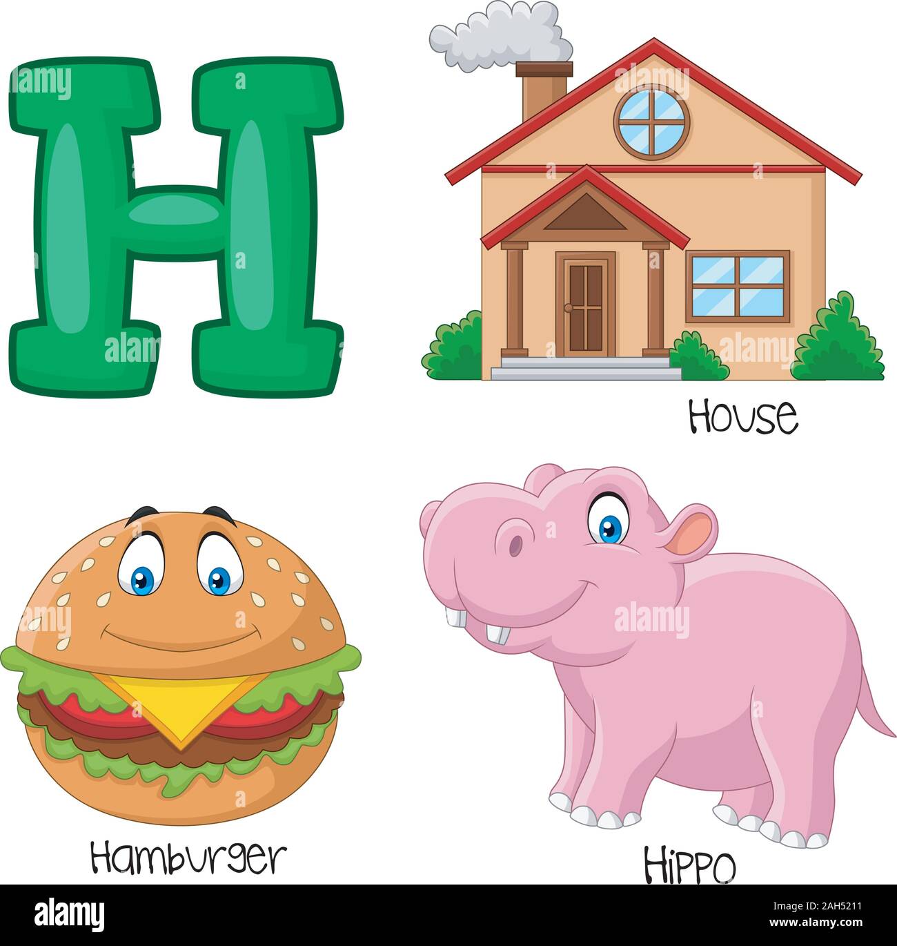 Illustration of H alphabet Stock Vector Image & Art - Alamy