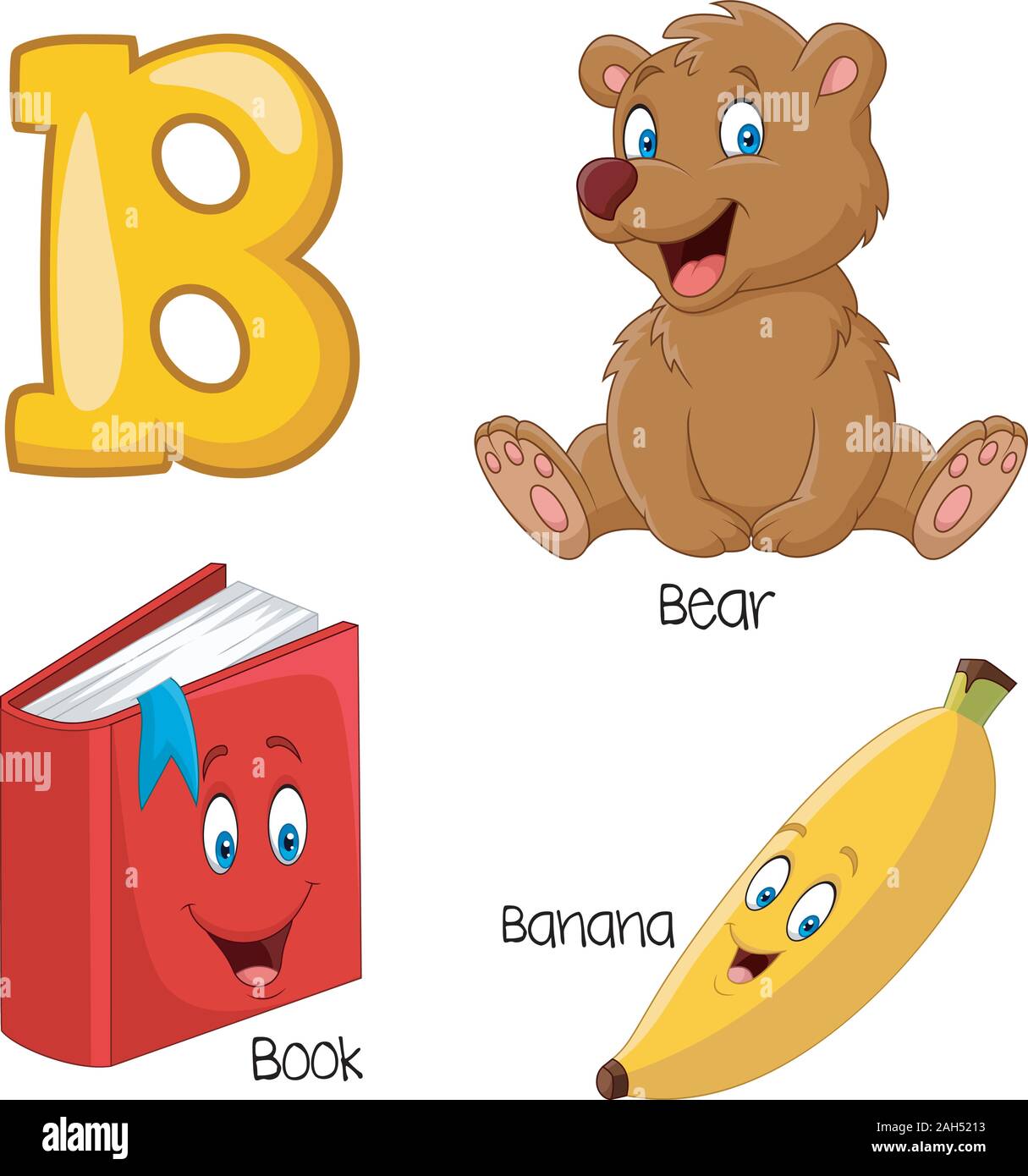 Illustration of B alphabet Stock Vector Image & Art - Alamy