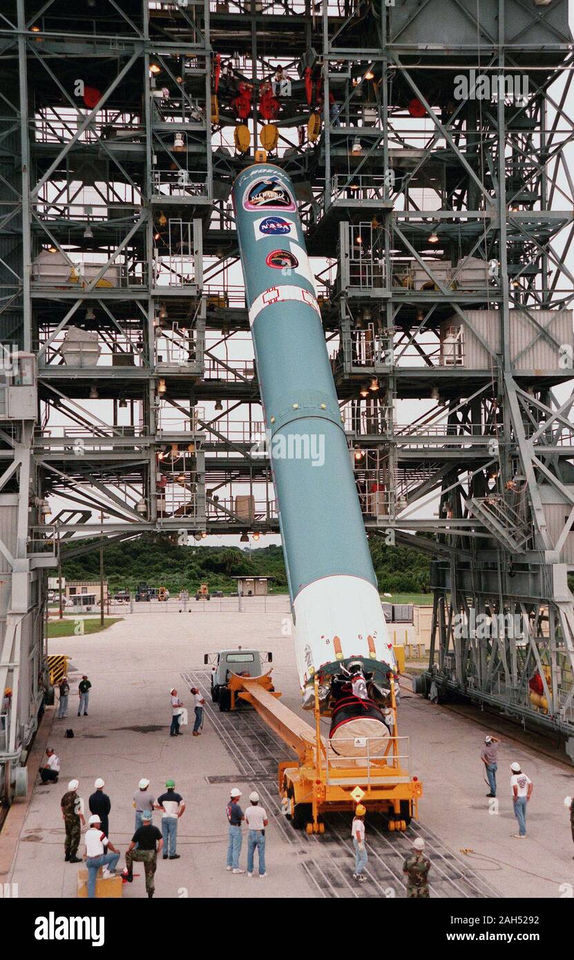 The first stage of Boeing's Delta 7326 rocket, which will be used to ...