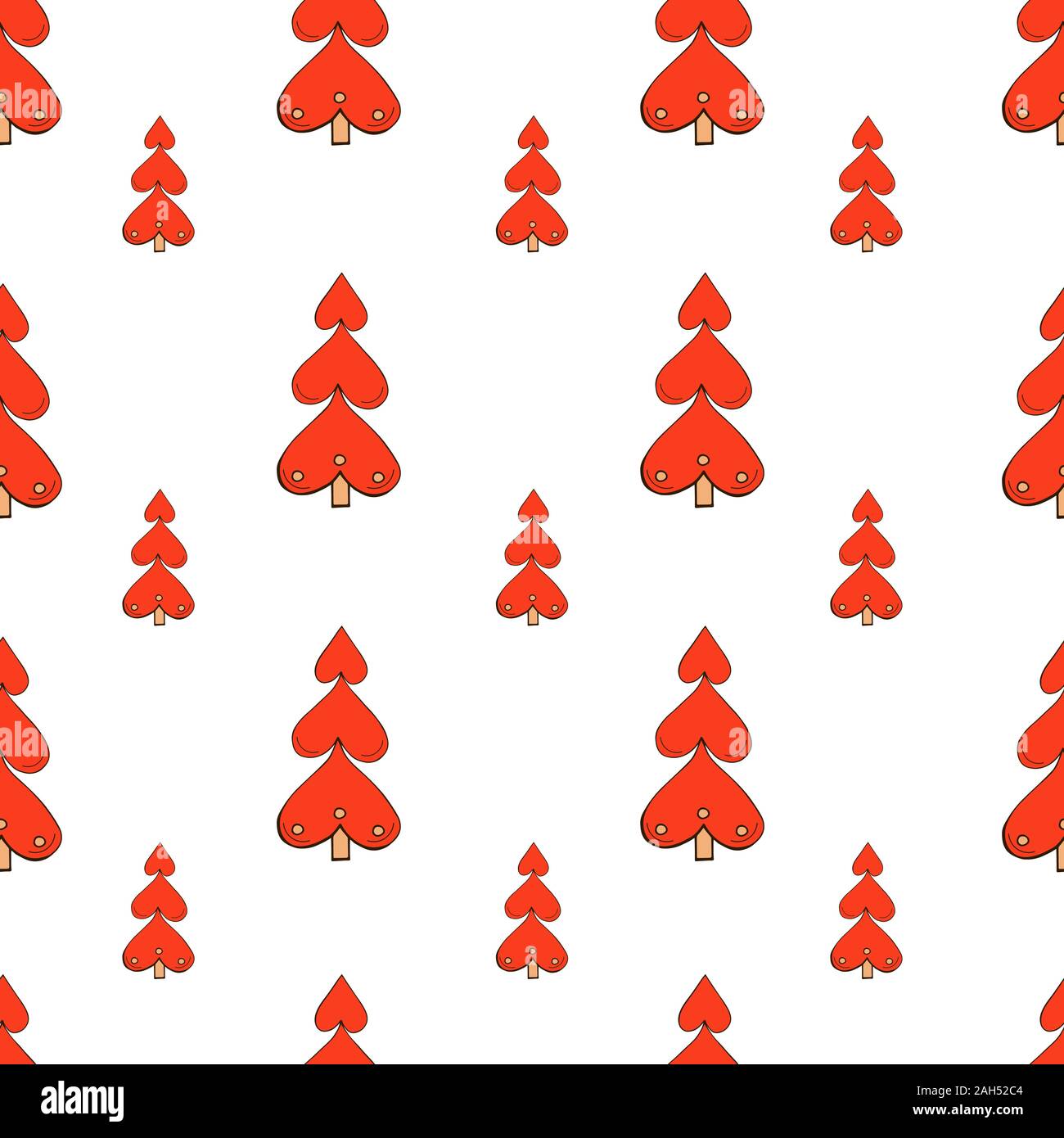 Love trees in winter Stock Vector Images - Alamy