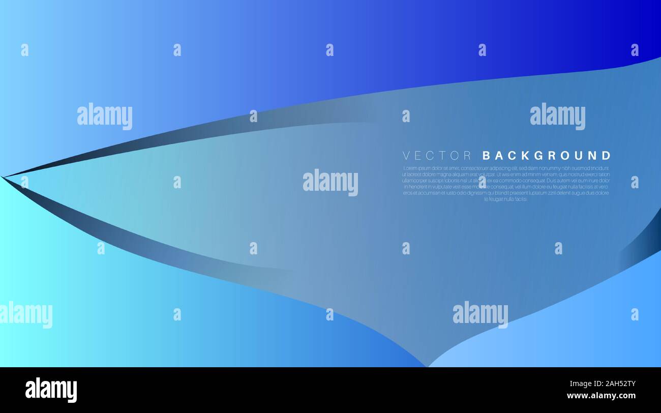 abstract vector background. overlapping blue wave . Vector ...