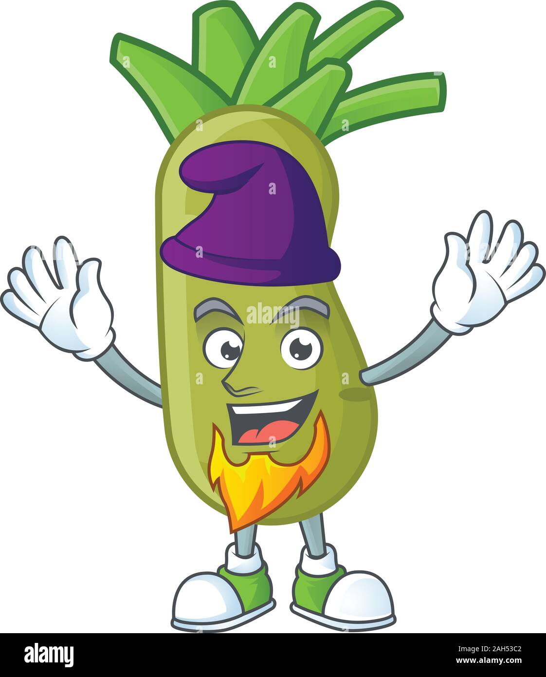 Wasabi mascot cartoon style as an Elf Stock Vector Image & Art - Alamy