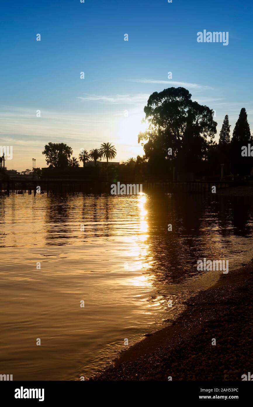 Sunset over the coastline of Sukhumi, Abkhazia Stock Photo - Alamy