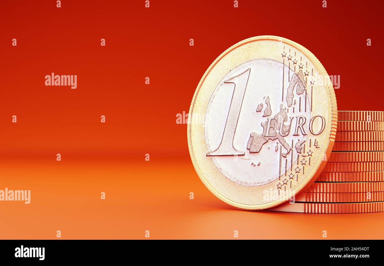 One euro coin on map of europe hi-res stock photography and images - Alamy