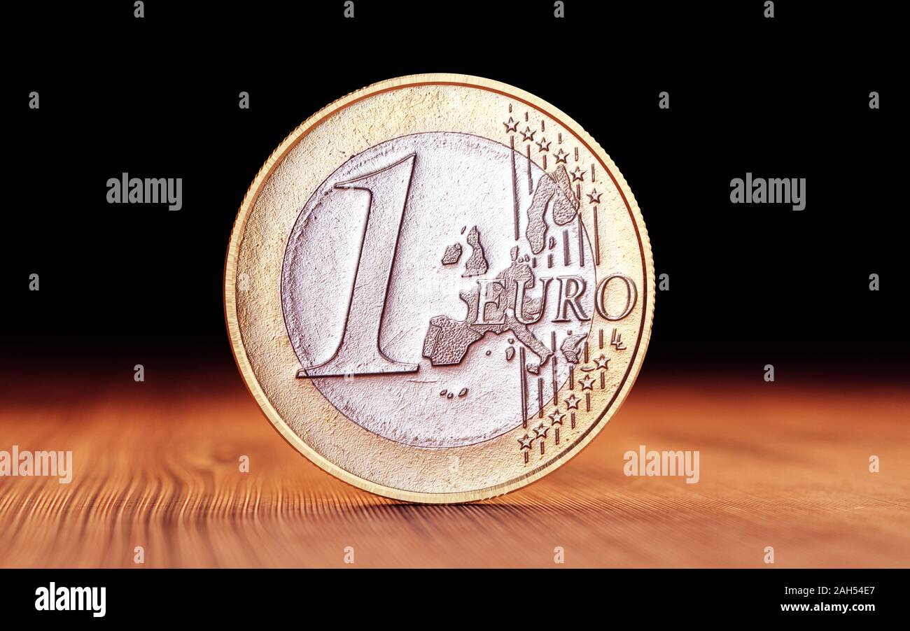 One euro coin on map of europe hi-res stock photography and images - Alamy