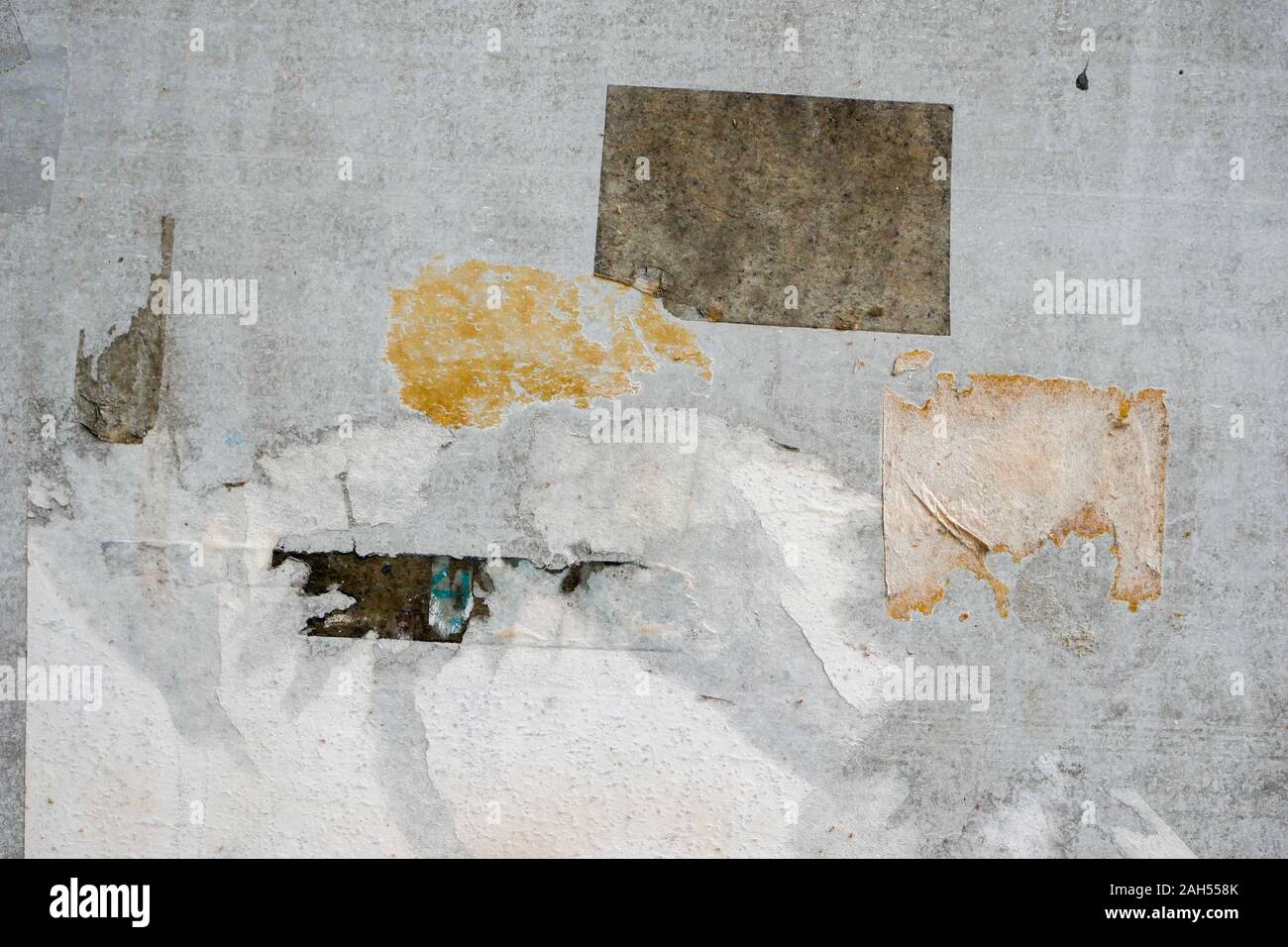 Old grunge posters paper surface texture background Stock Photo - Alamy