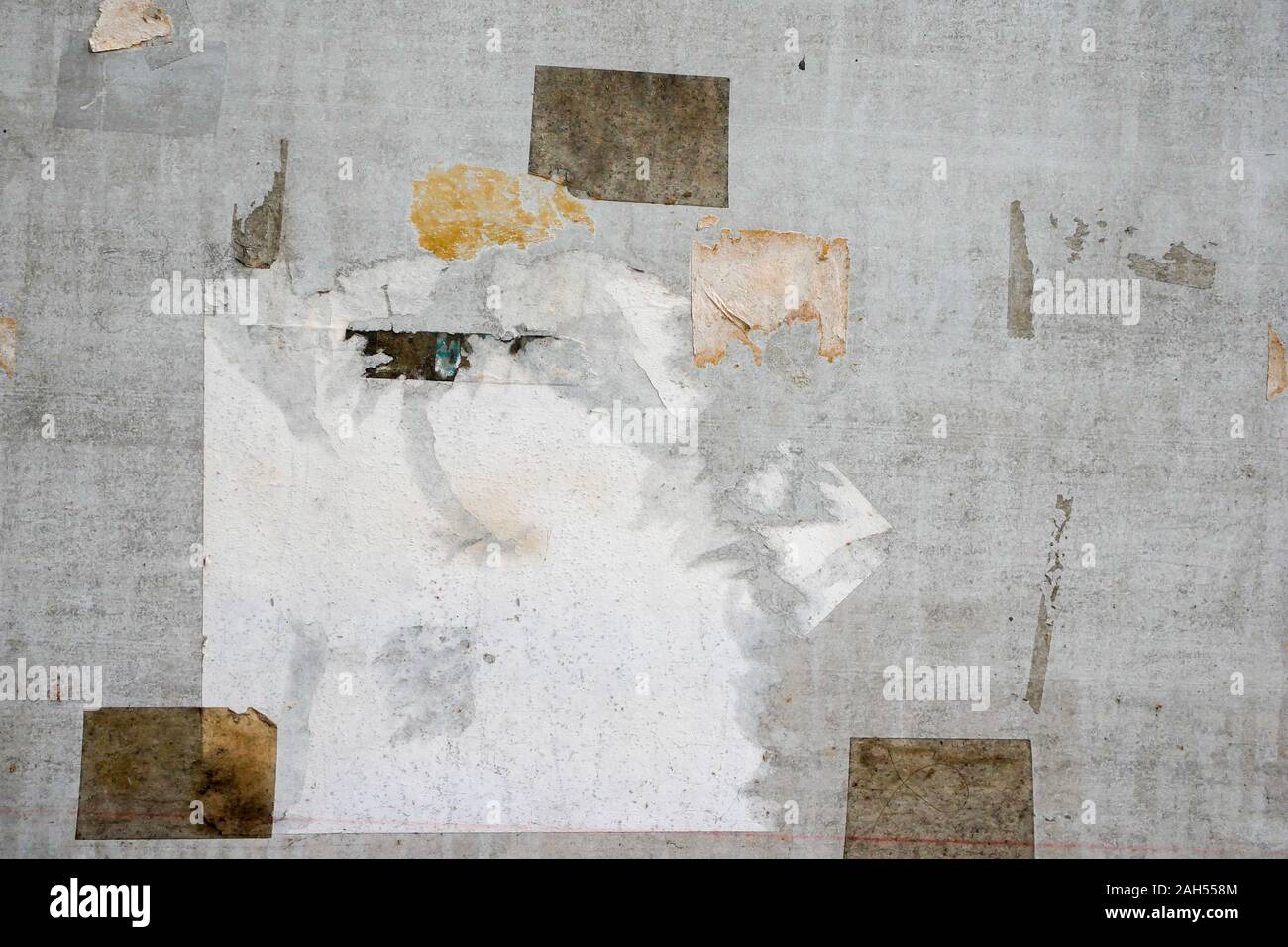 Old grunge posters paper surface texture background Stock Photo - Alamy
