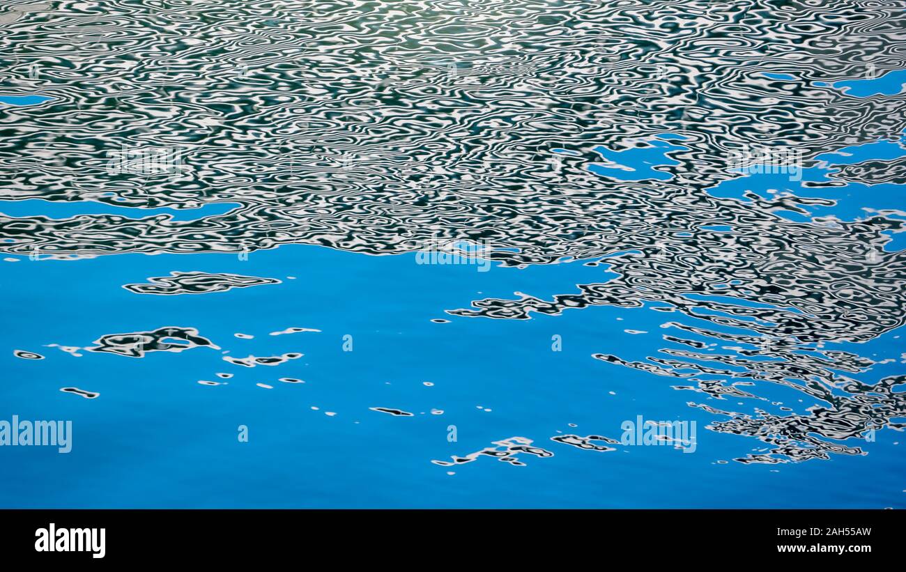 Abstract dark blue Waterfall wave water background texture Stock Photo ...