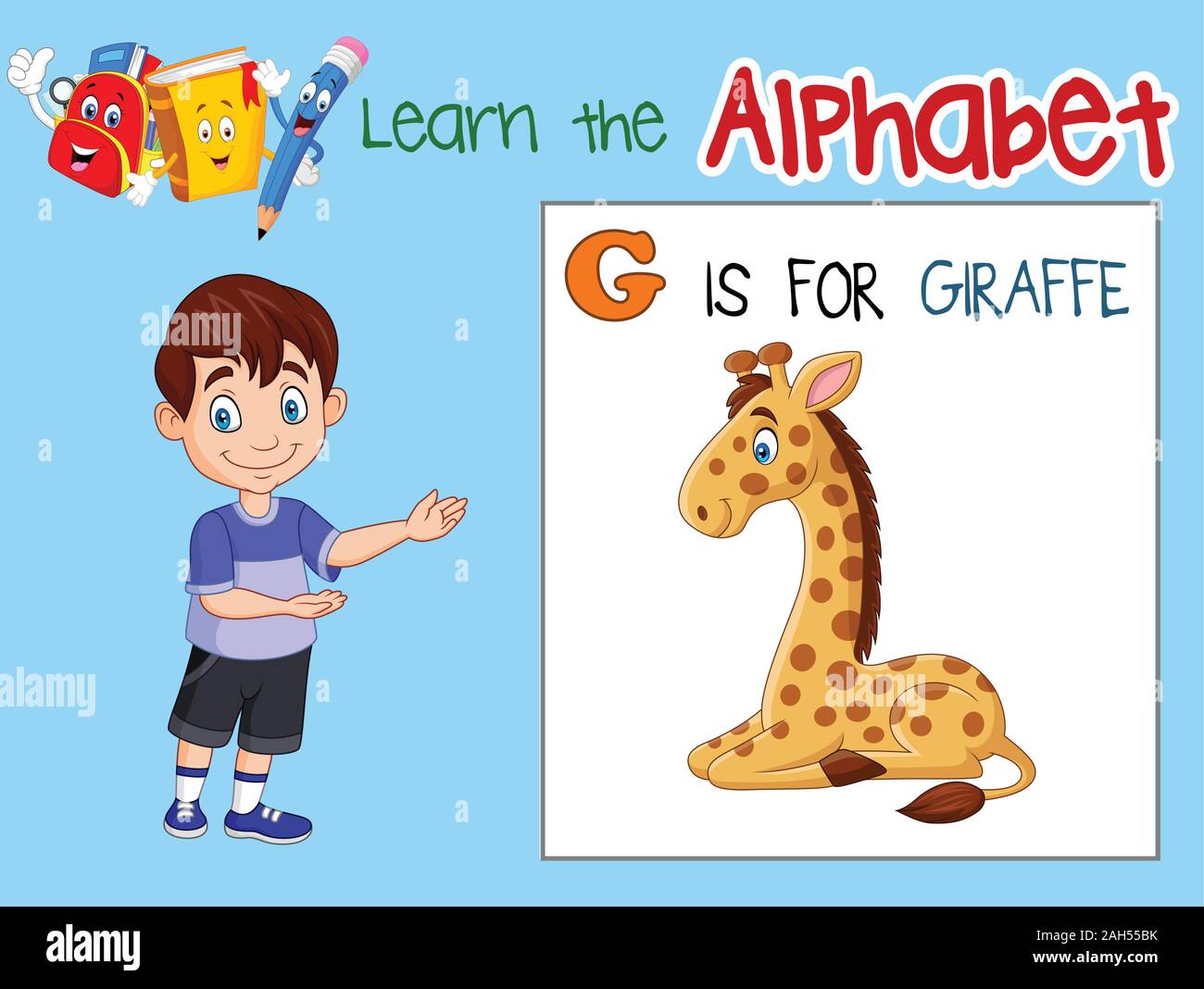 Illustration of letter G is for Giraffe Stock Vector Image & Art - Alamy