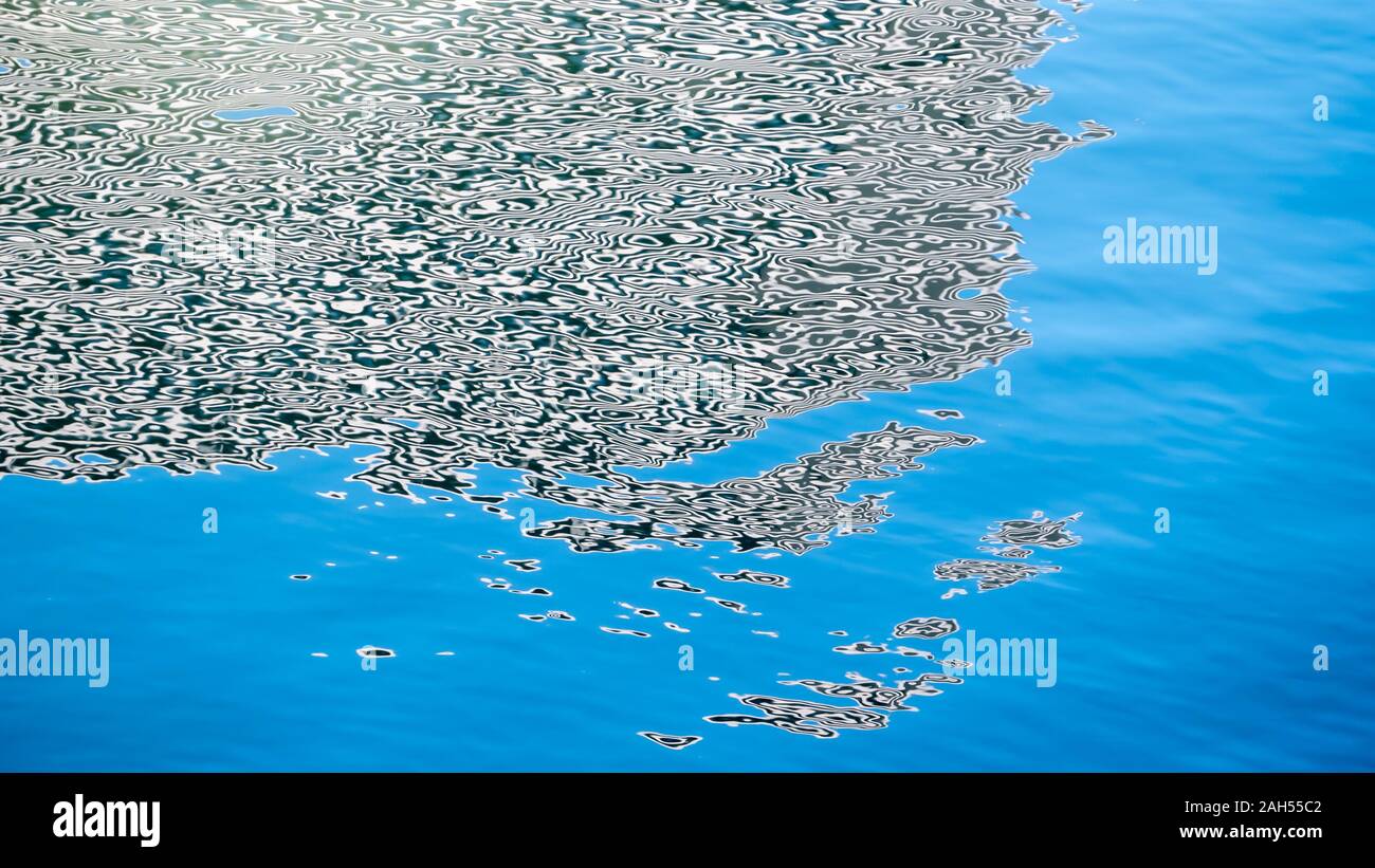 Abstract dark blue Waterfall wave water background texture Stock Photo ...