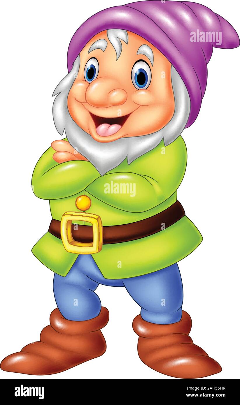 Cartoon happy dwarf Stock Vector Image & Art - Alamy