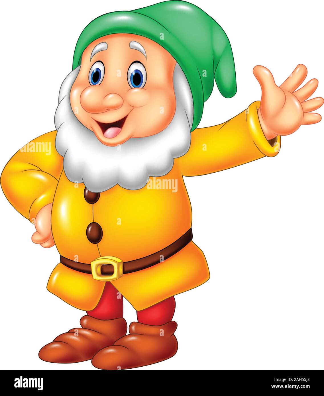 Cartoon happy dwarf Stock Vector Image & Art - Alamy