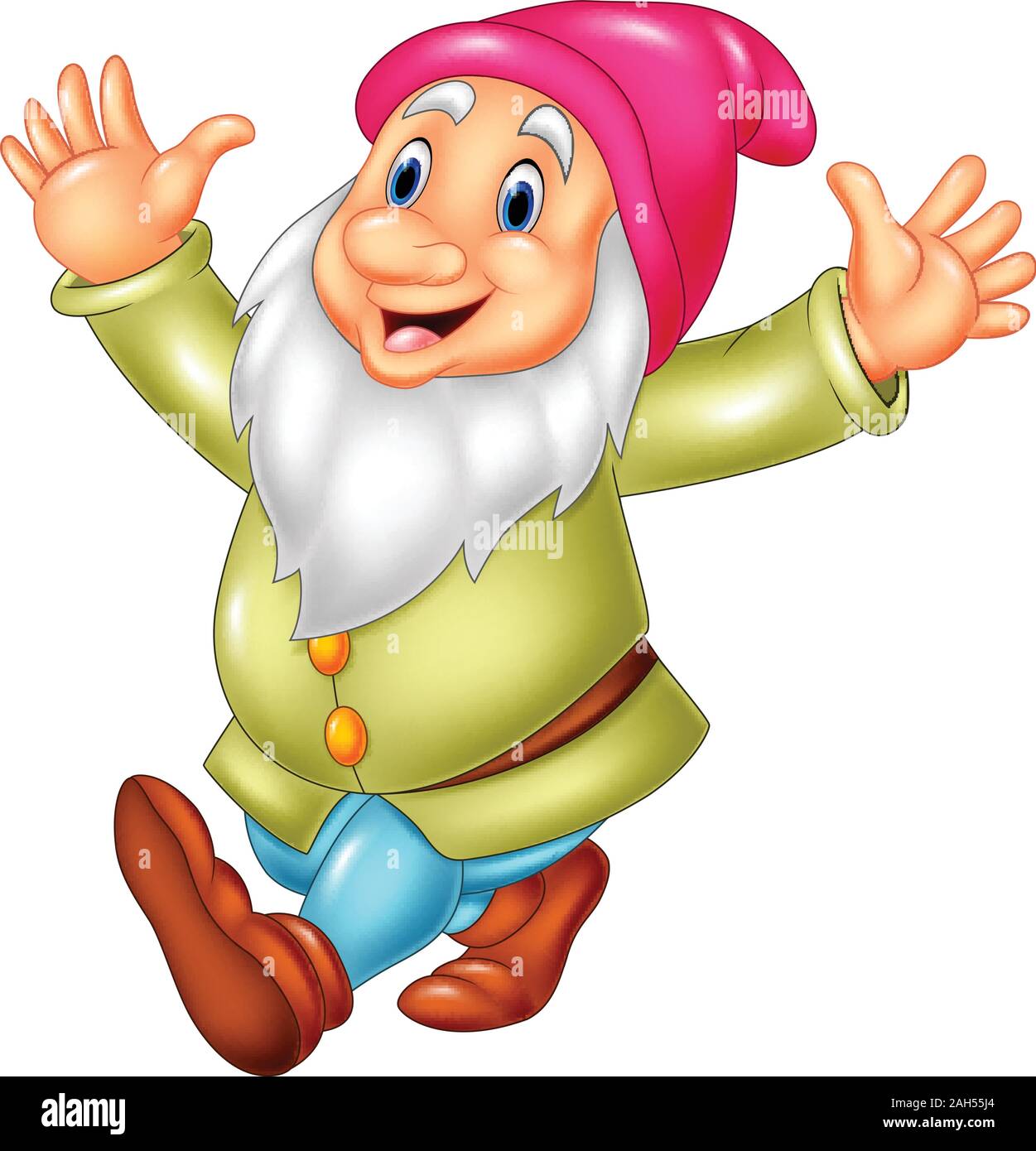 Cartoon happy dwarf Stock Vector Image & Art - Alamy