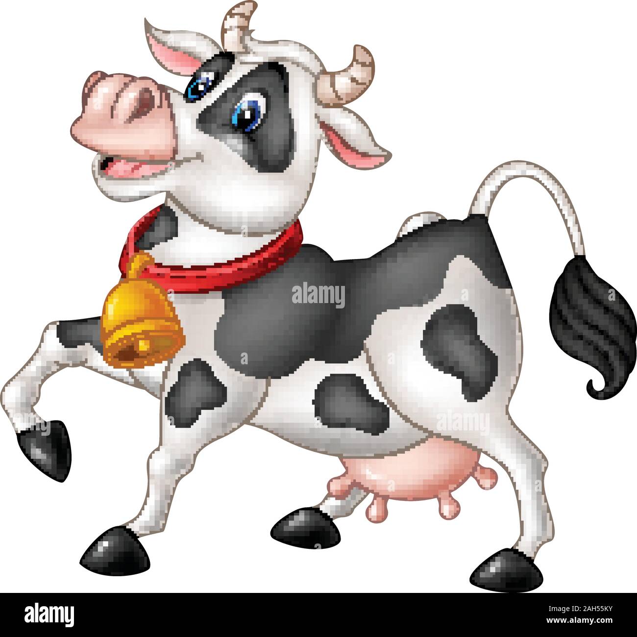 Happy cow cartoon Stock Vector Image & Art - Alamy