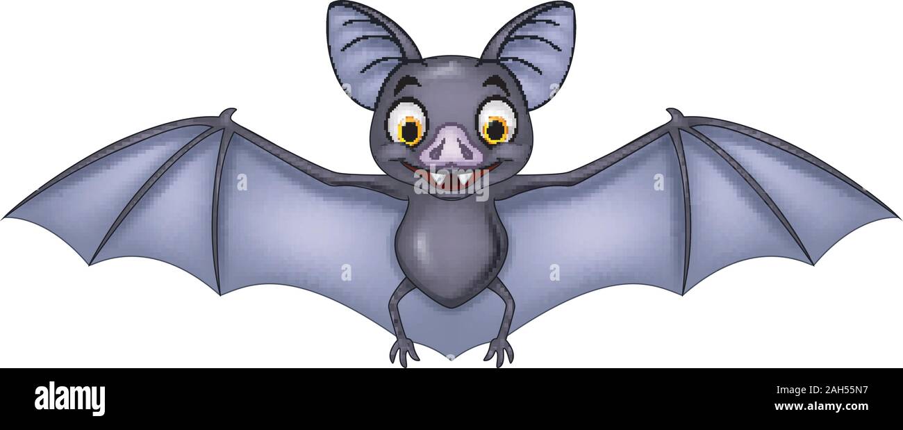 Cartoon bat isolated on white background Stock Vector Image & Art - Alamy