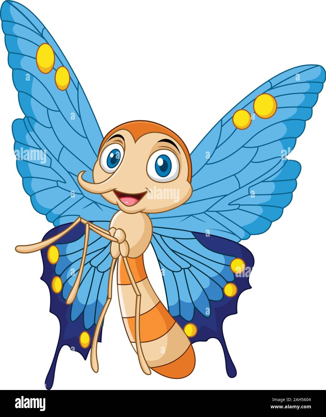 Cartoon funny butterfly Stock Vector Image & Art - Alamy