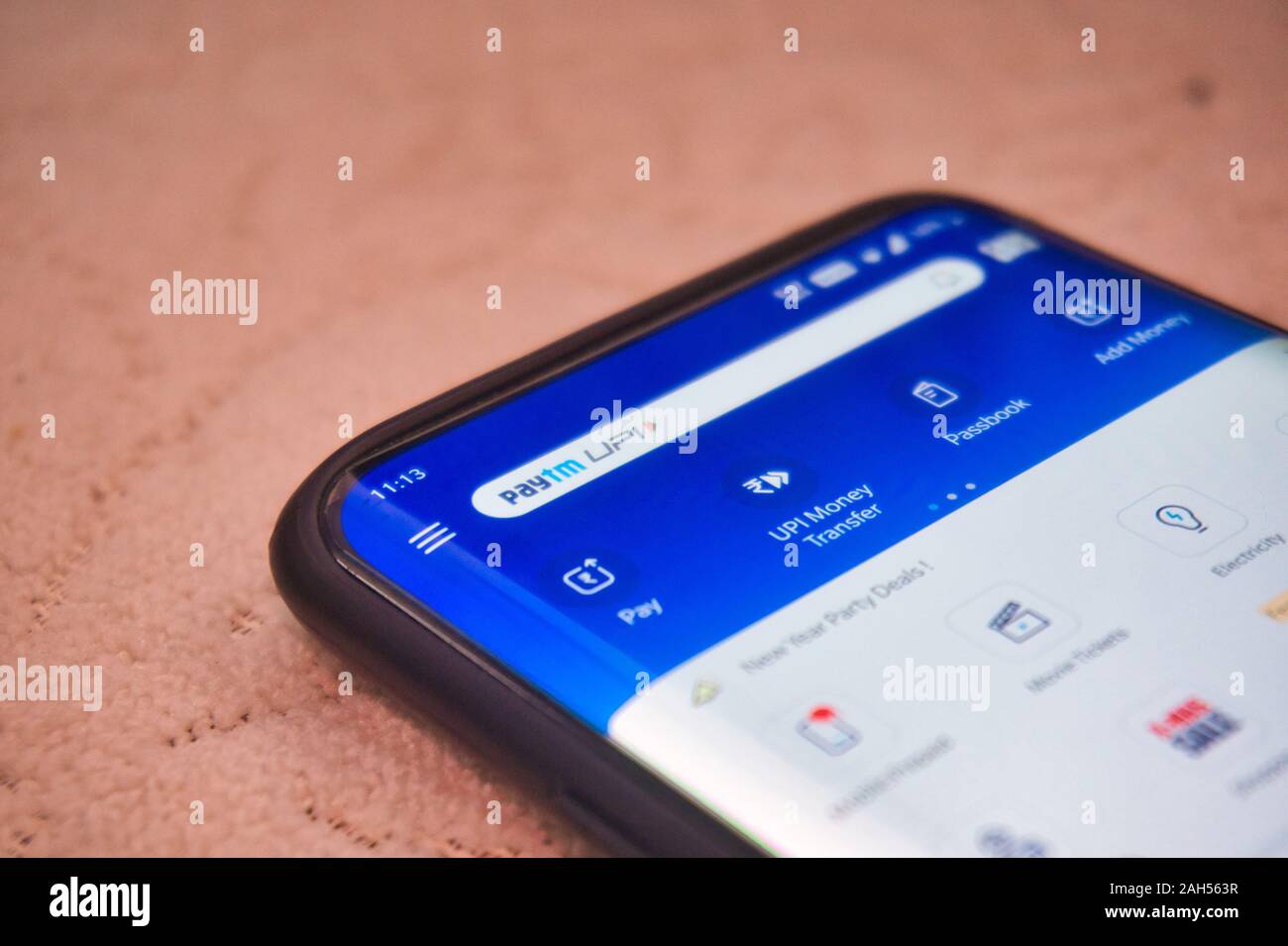 Gurgaon India, Circa 2019 - Photograph of the Interface of PayTM Mobile ...