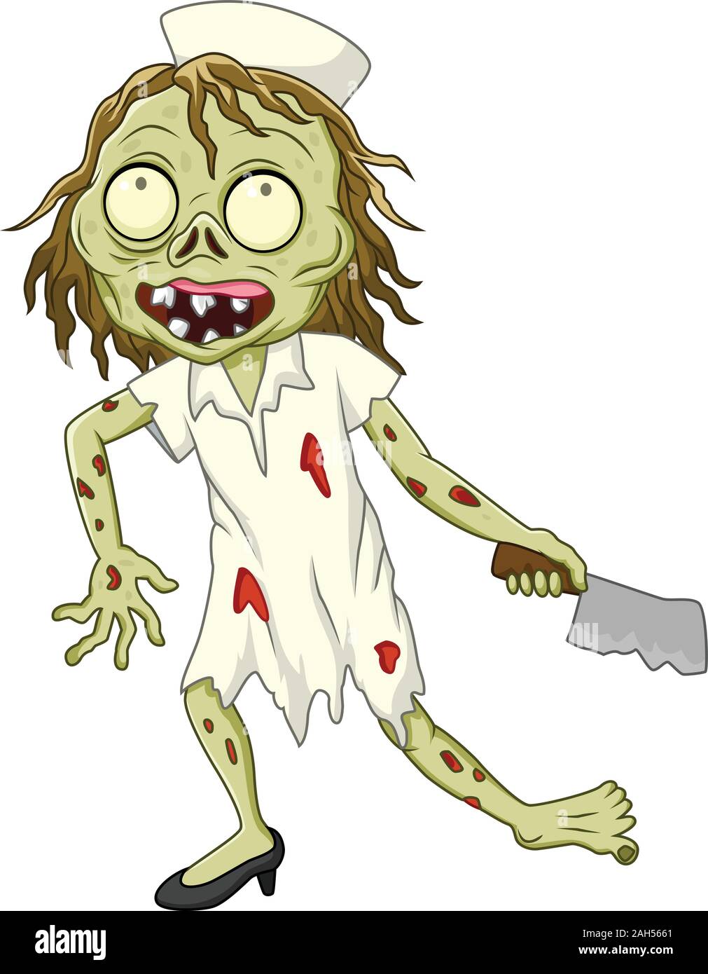 Zombie angry on white Cut Out Stock Images & Pictures - Alamy