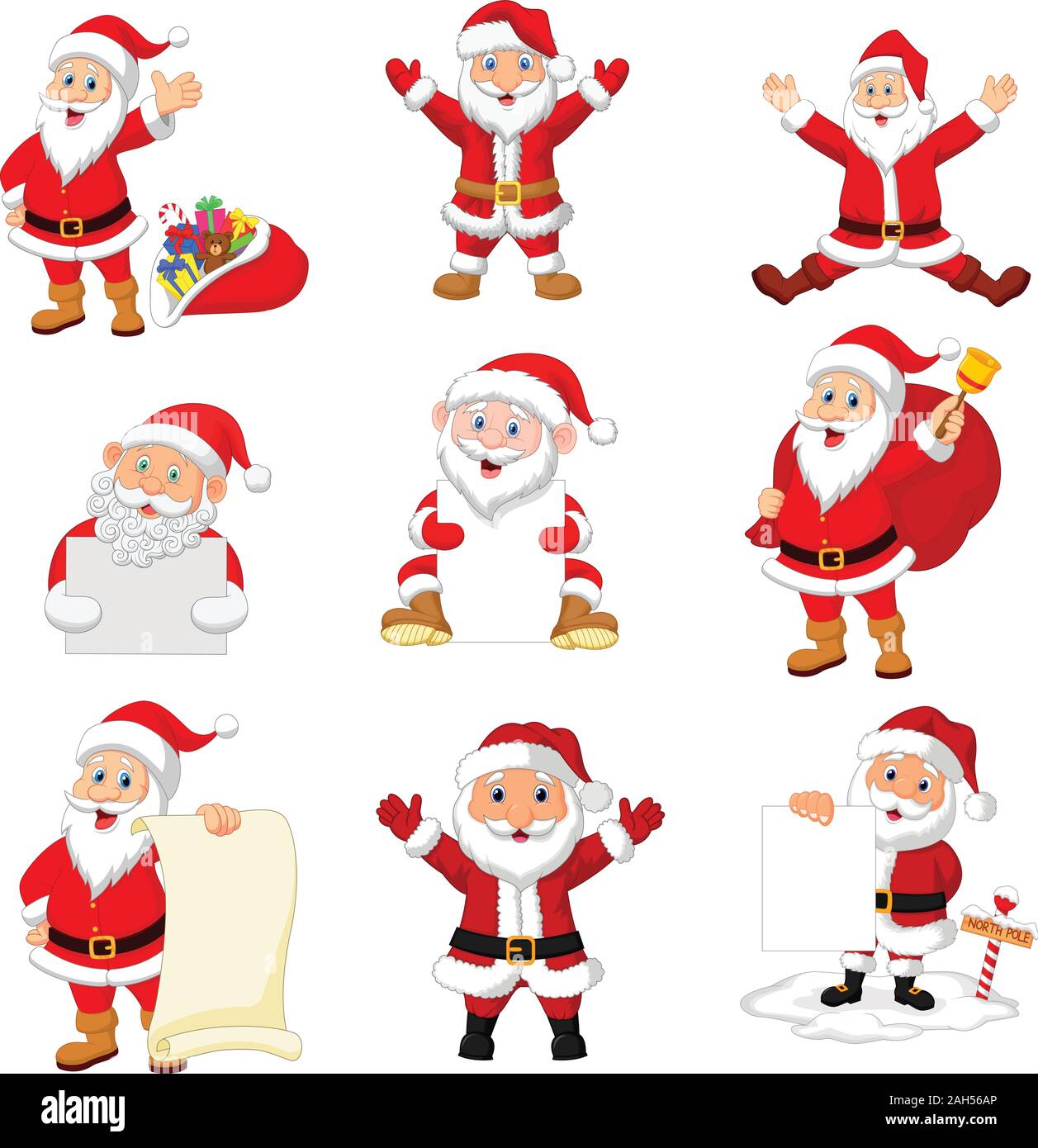 Santa claus collection hi-res stock photography and images - Alamy