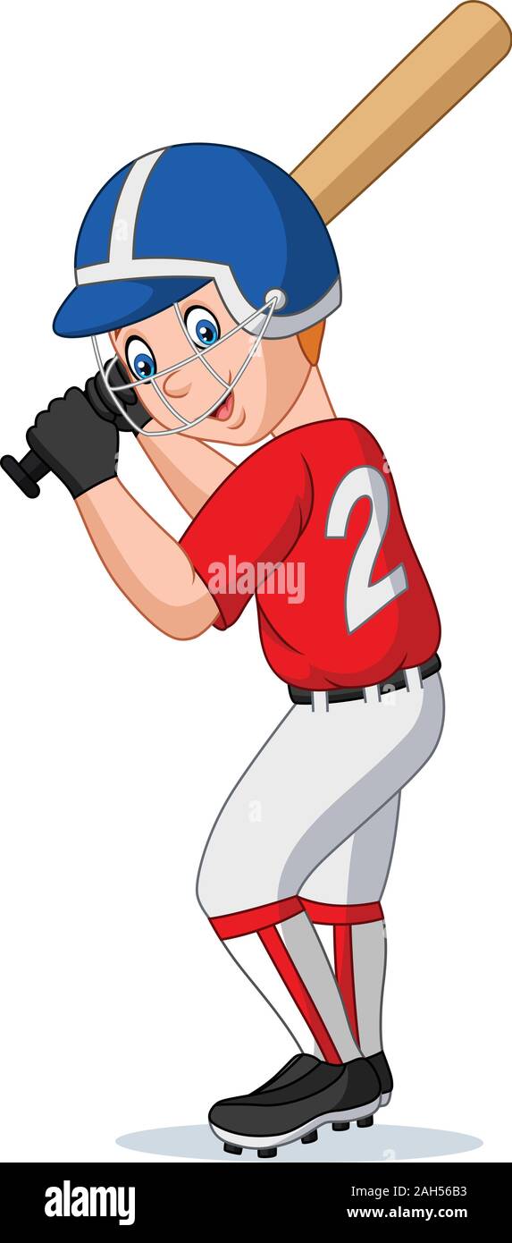 Cartoon boy playing baseball Stock Vector Image & Art - Alamy