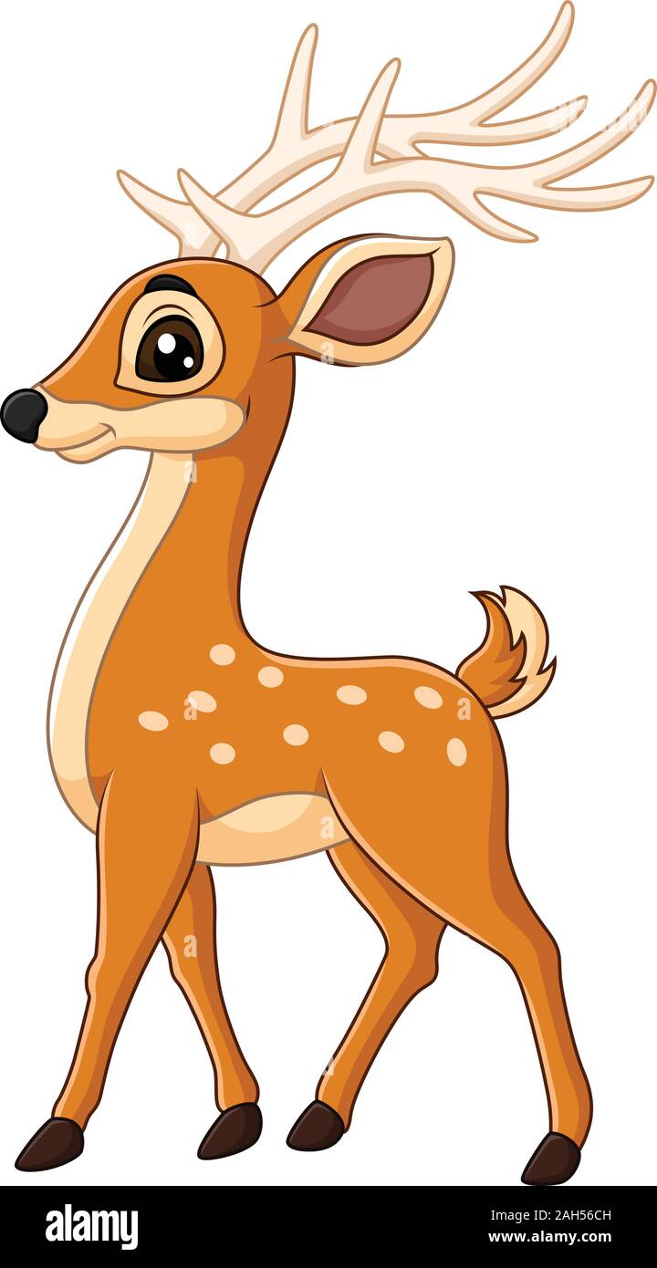 Cute deer cartoon Stock Vector Image & Art - Alamy