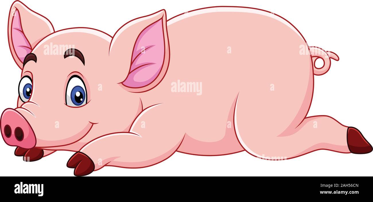 Cute pig cartoon Stock Vector Image & Art - Alamy
