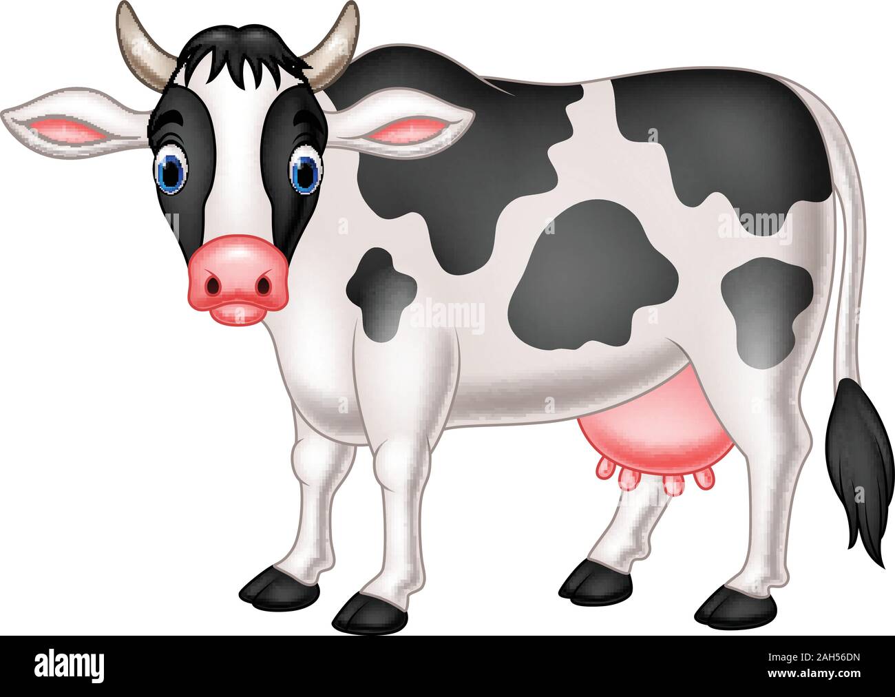 Cute cow cartoon Stock Vector Image & Art - Alamy