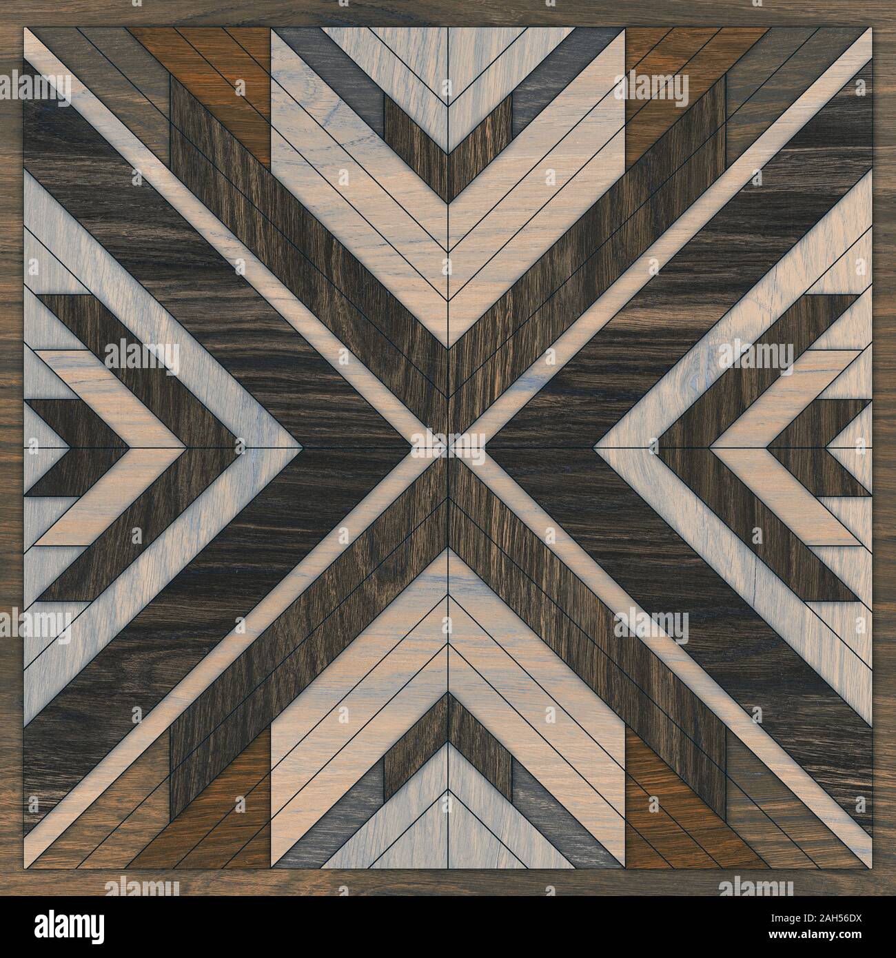 tiles, wooden geometric shapes, wooden floor tile Stock Photo - Alamy