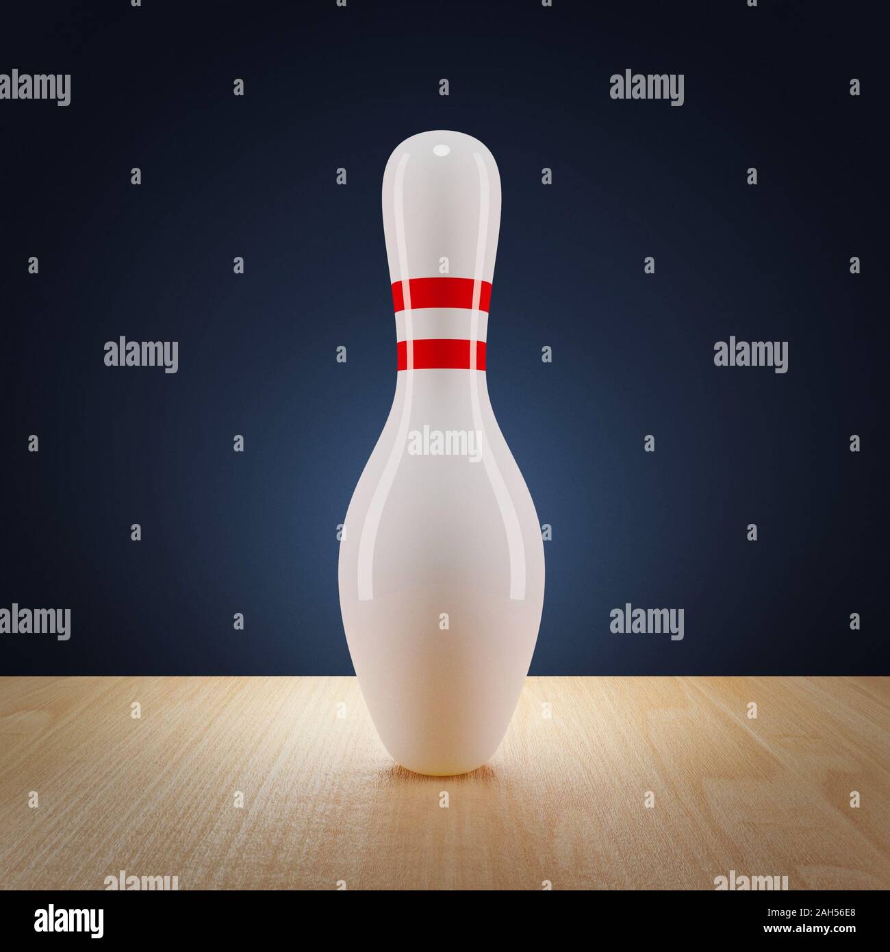 Single bowling pin standing lane hi-res stock photography and images ...