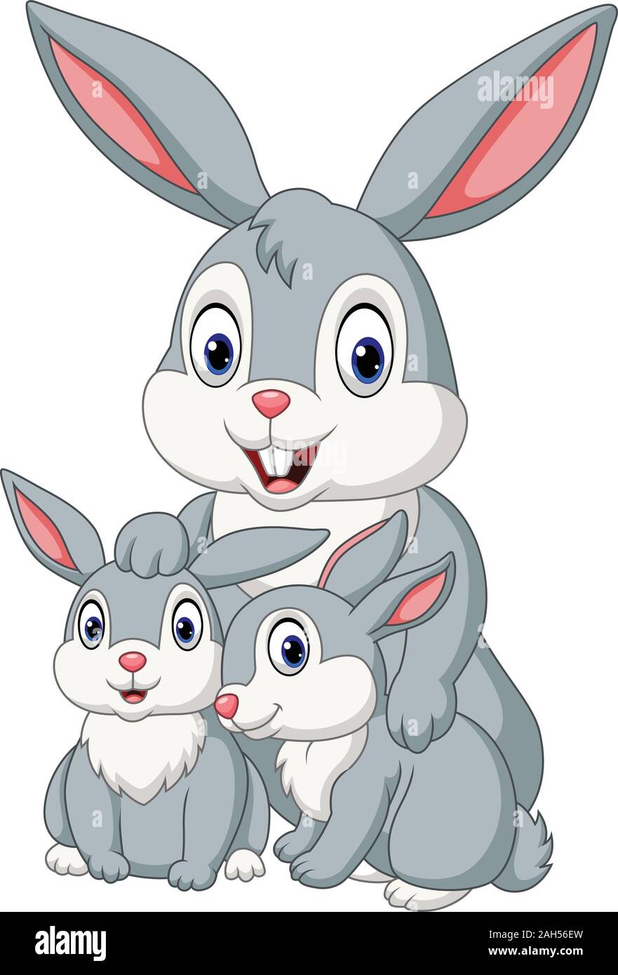 Mommy rabbit and baby rabbit hi-res stock photography and images - Alamy