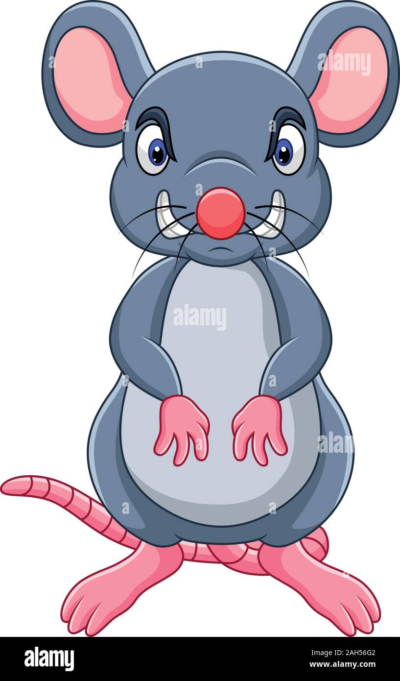 Cartoon angry mouse Stock Vector Image & Art - Alamy
