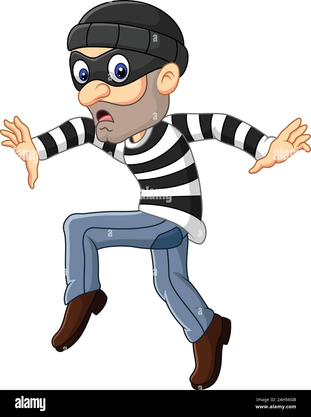 Cartoon Thief walking carefully Stock Vector Image & Art - Alamy