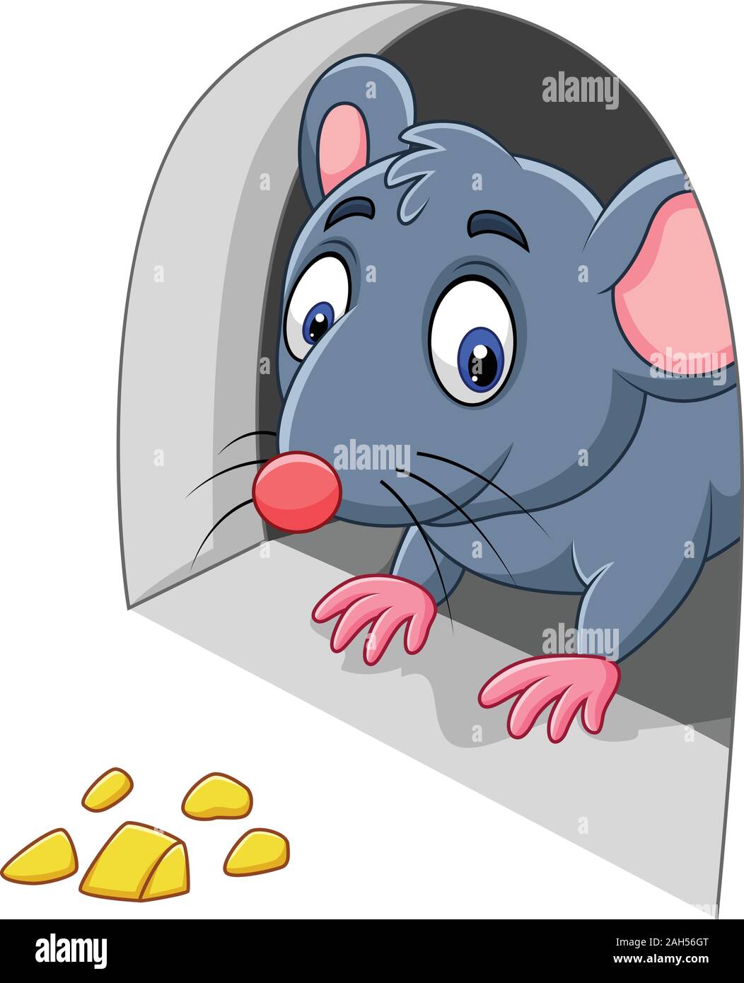 Mouse bait piece cheese Stock Vector Images - Alamy